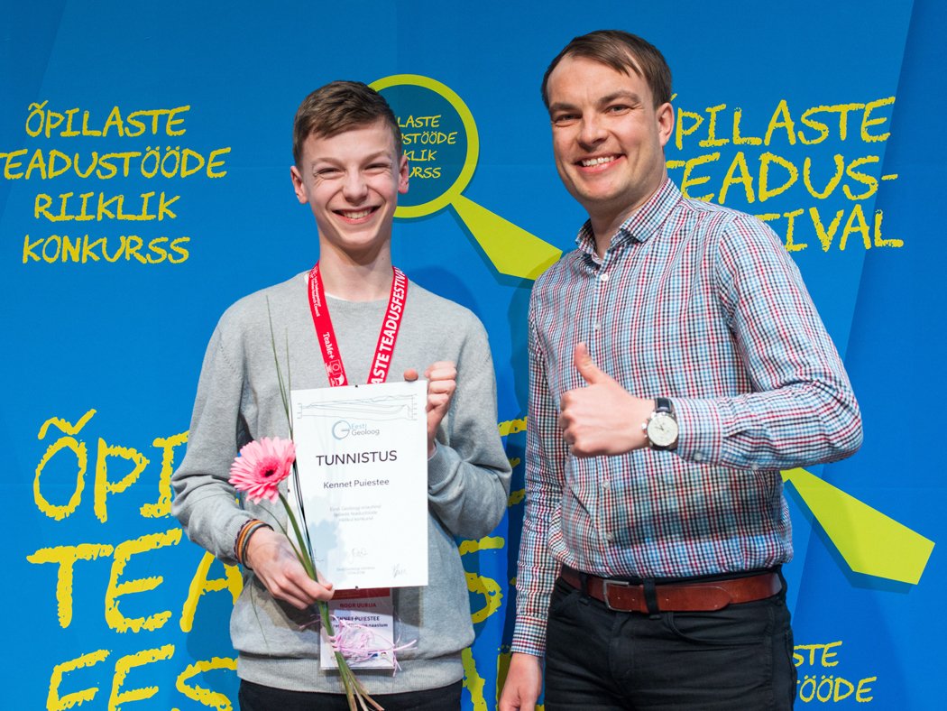 Kennet Puiestee sai õpilaste teadustööde riiklikul konkursil Eesti ...