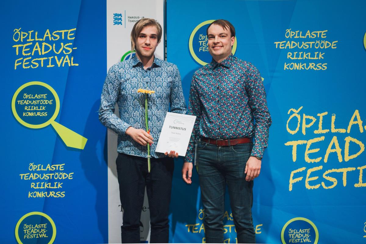 Taavi Kalev sai õpilaste teadustööde riiklikul konkursil Eesti geoloogi ...